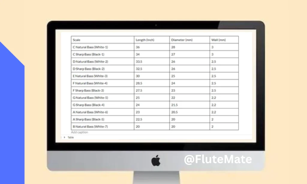 Flute Dimensions Standard